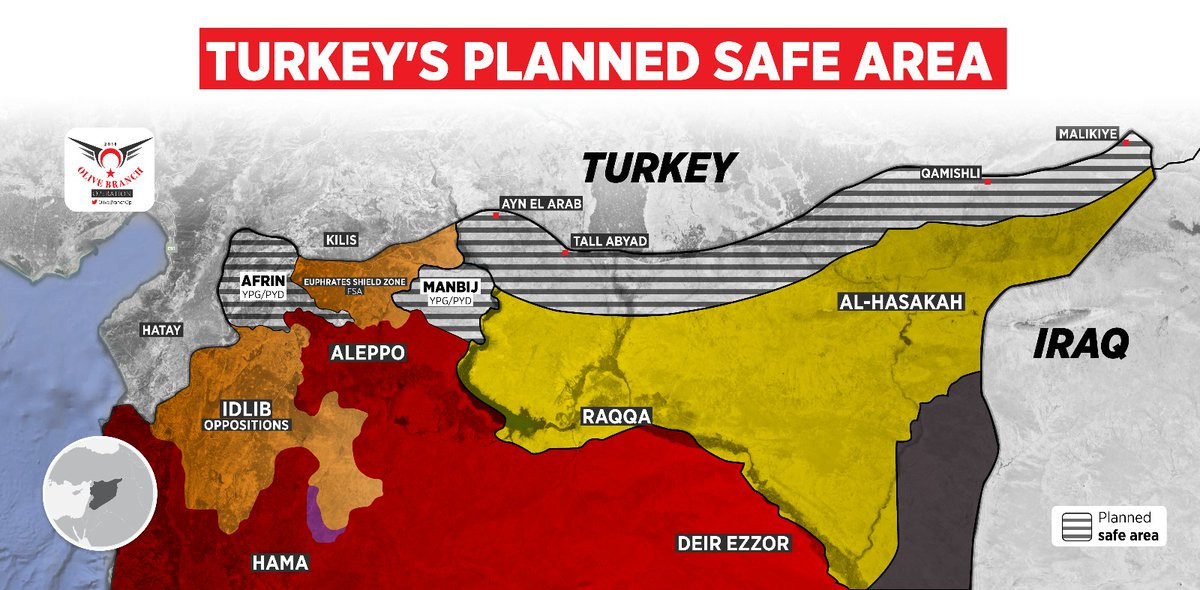 Turkey wants Syria safe zone and Peace Corridor without US military ...